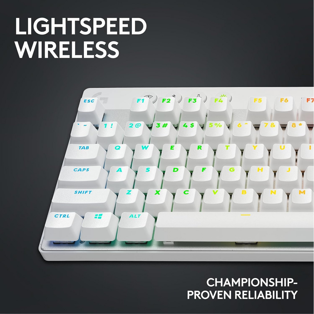 Logitech PRO X TKL LIGHTSPEED Gaming Keyboard - White